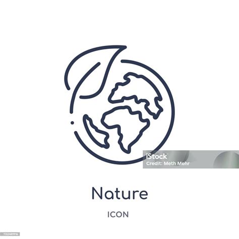 Linear Nature Icon From Ecology Outline Collection Thin Line Nature Vector Isolated On White