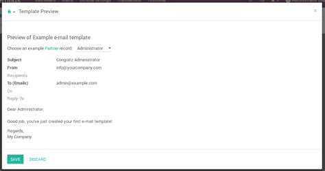 Creating E Mail Templates In Odoo Odoo Tutorials