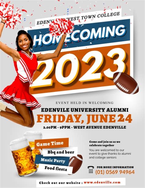 Homecoming Celebration Flyer Template Postermywall