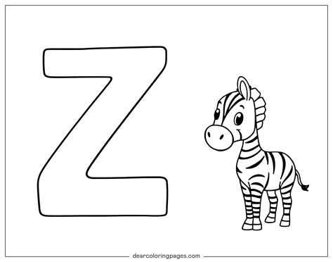 Letter Z Coloring Pages 13 Free Printable Coloring Pages