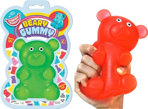Ja Ru Jumbo Squishy Gummy Bear Squeeze Stretchy Stress Relief And Sensory Toy