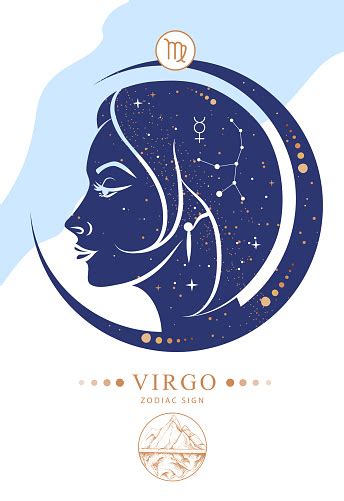 점성술 처녀자리 조디악 기호현대 마법 마술 카드 조디악 특성 꿈꾸기에 대한 스톡 벡터 아트 및 기타 이미지 꿈꾸기 달 하늘 동화 Istock