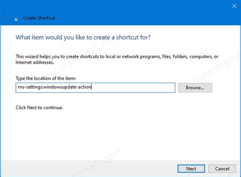 How To Create A Check For Updates Shortcut In Windows 10