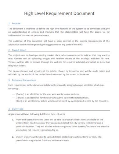 How To Create High Level Design Document