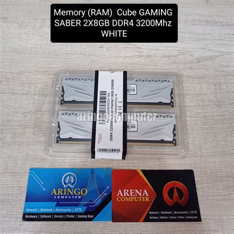 Jual Memory Ram Cube Gaming Saber 2x8gb Ddr4 3200mhz White Shopee Indonesia