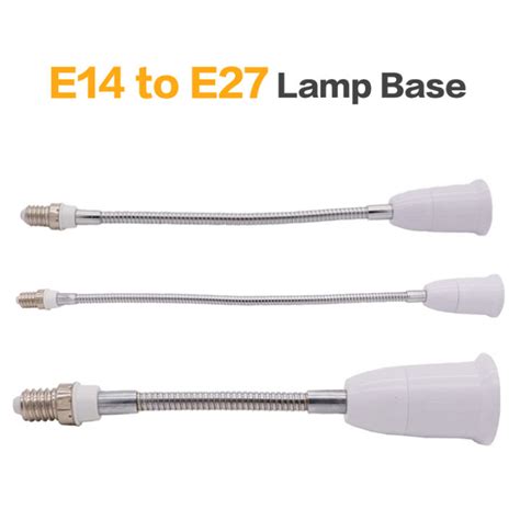 E14 To E27 E14 E27 Extended Lamp Cap Conversion Lamp Base Wall Flexible