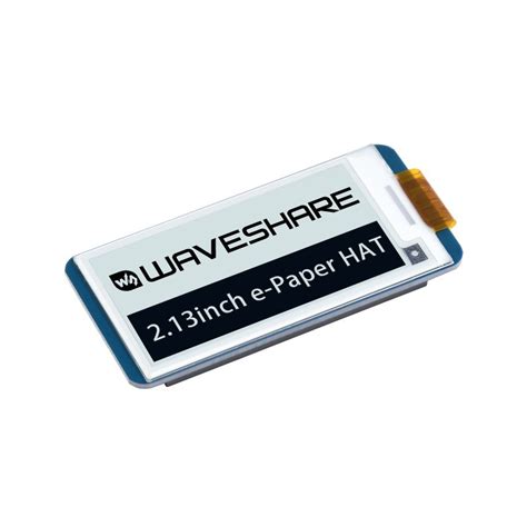 Waveshare Epaper Display With 213 Diagonal With Spi Hat Overlay For Raspberry Pi Kamami On