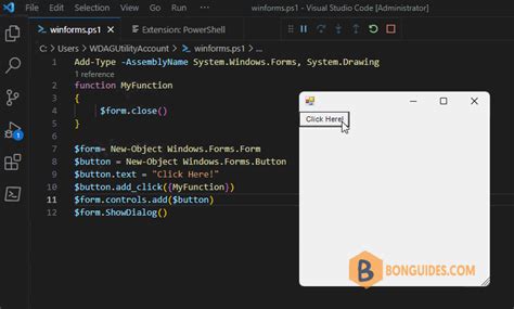 WinForms Creating GUIs In Windows PowerShell With WinForms