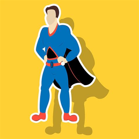 벡터에 슈퍼맨과 슈퍼 히어로 만화 아이콘 Eps Ai Uidownload