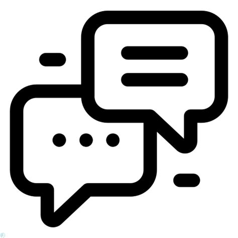 دانلود آیکون ارتباط با ما استایل خطی مشکی با فرمت Png