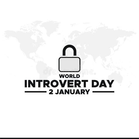 World Introvert Day People Home And Heart Stock Illustration Illustration Of January