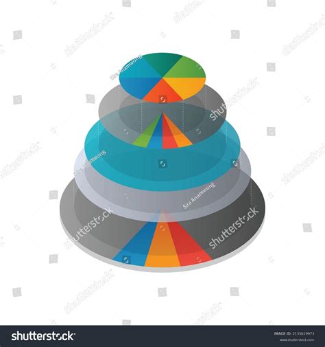 Circle Diagram Chart Template Vector Illustration Stock Vector Royalty Free 2135619973