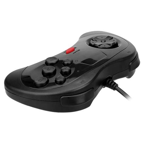 2pcs Black White For Sega Saturn Usb Wired Game Controller Gamepad