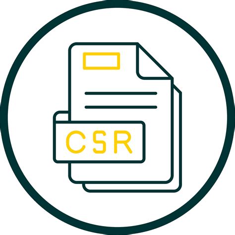 Csr Line Circle Icon Vector Art At Vecteezy