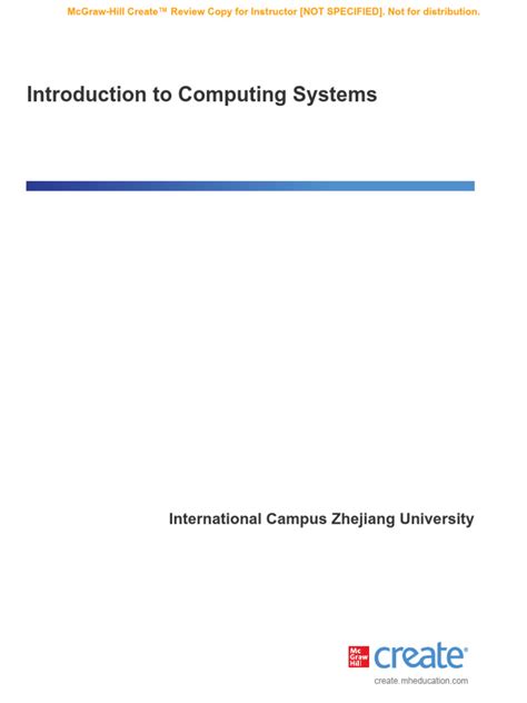 Introduction To Computing Systems Chapter 3 4 Pdf