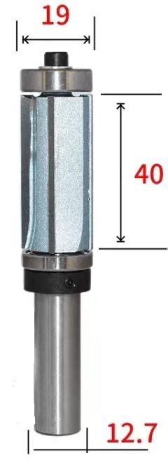 Broca Router Perfilador 4 Filos Ø34″ X 40mm Zanco ½” Glt® Glt