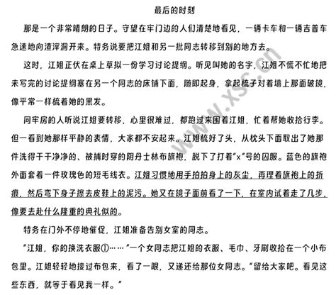 最后的时刻阅读理解题及答案解析