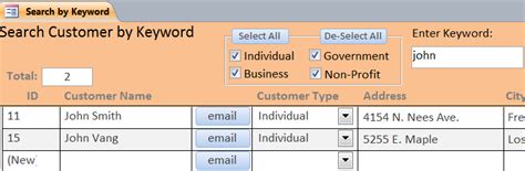 How To Create Search Form Part Ms Access Iaccessworld Com