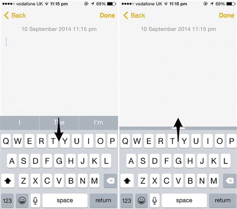 How To Quickly Hide Ios 8 Predictive Bar And Bring It Back Tip Ios Hacker