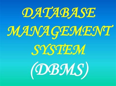 Introduction To Ms Access Database Ppt