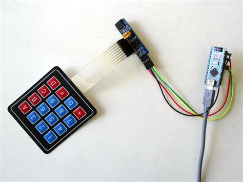 I2c Matrix Keypad With Pcf8574pcf8574a Gpio And Visuino