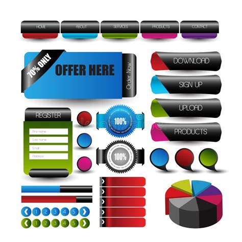 Web User Interface Element Vector Stock Vector Illustration Of Banner Login 54218171