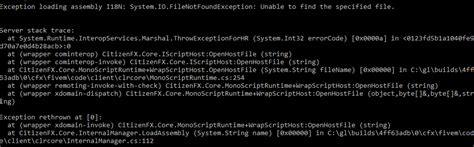 Mysql Exception Loading Assembly I18n Discussion Cfxre Community