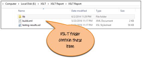 Xslt Report In Selenium Webdriver