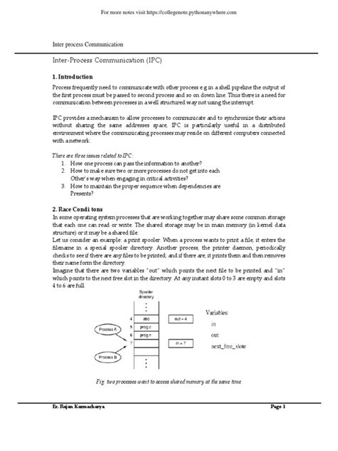 Unit 2 Interprocess Communication Pdf Process Computing Central Processing Unit
