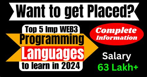 Top 5 Web3 Programming Languages You Should Learn In 2024