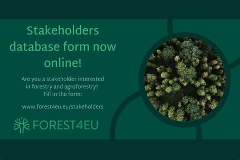 Join The Forest4eu Stakeholder Network And Share Your Know How Medforest