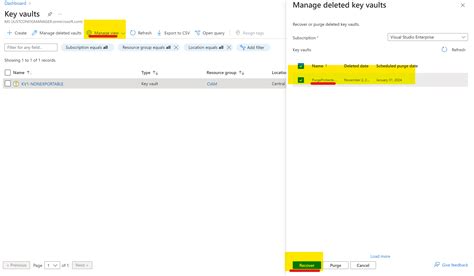 Unable To Create Keyvault Due To A Deleted One Which Also Cannot Be Recovered Microsoft Qanda