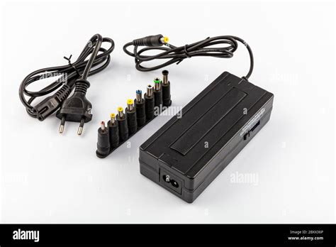 Notebook Power Adapter Watt Laptop Charger Power Notebook AC Adapter Isolated On White
