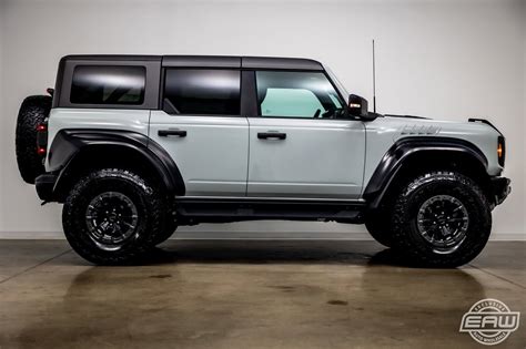 2022 Ford Bronco Raptor 143 Miles Cactus Gray Convertible Twin Turbo Premium Unl Used Ford