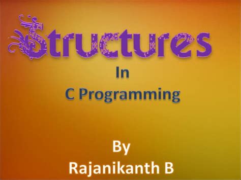 Structures In C Programming With Examples Ppt