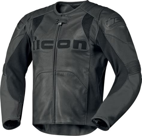 Icon Overlord Prime Jacket Stealth Leather Jacket Icon Jackets