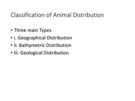 Animal Distribution On Earth Pptx
