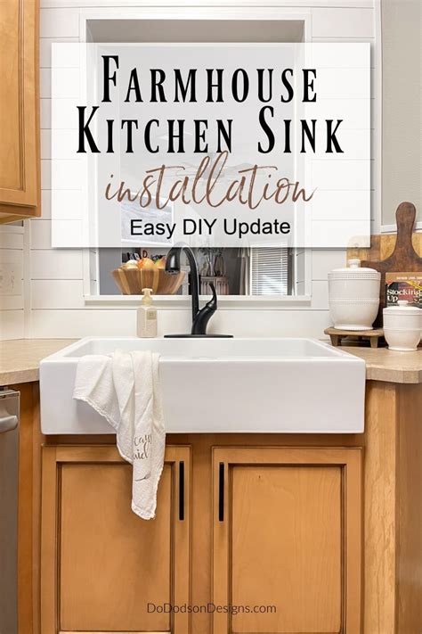 Easy Diy Farmhouse Sink Installation Top Mount Farmhouse Sink