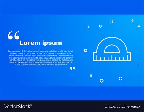 White Line Protractor Grid For Measuring Degrees Vector Image