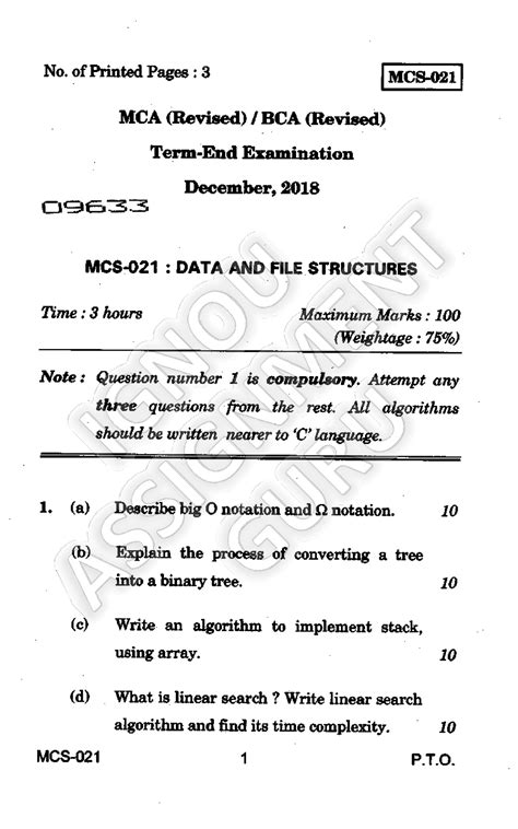 267 mcs 021 d18 compressed no of printed pages 3 mcs 021 i mca