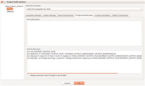 setting up code blocks for avr on ubuntu embedded system laboratory