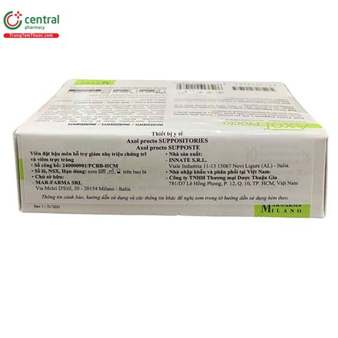 Axol Procto Giảm đau Cải Thiện Tình Trạng Trĩ Nội Trĩ Ngoại