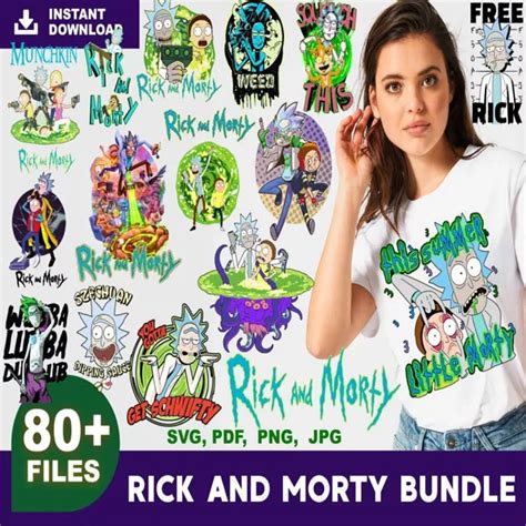 Rick And Morty Svg Bundle Unique Designs For Cricut Projects