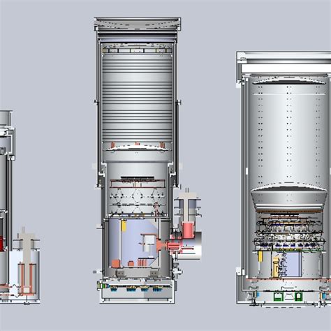 A Cad Cross Section Of A Single Keck Array Receiver Left The Bicep3 Download Scientific
