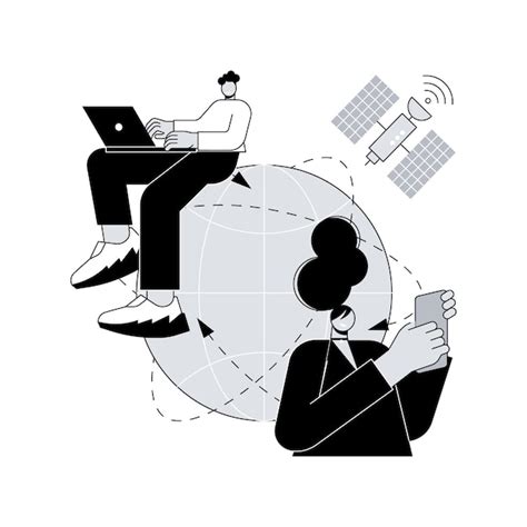 Premium Vector Global Web Connection Abstract Concept Vector Illustration