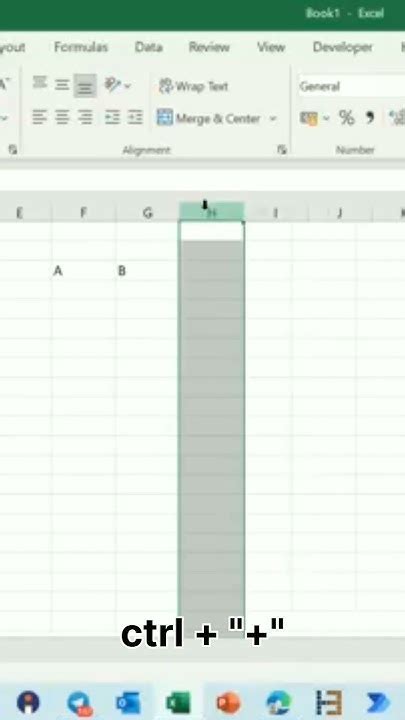 insert new column row with just this shortcuts shorts excel youtube
