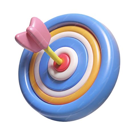 Premium Vector A 3d Target Symbol