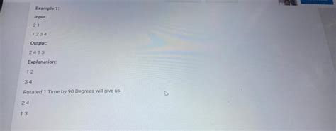 Solved Problem Statement Given A Square Matrix Of Size Mxm
