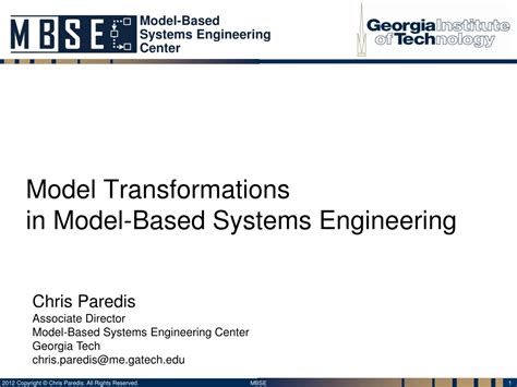 Ppt Model Transformations In Model Based Systems Engineering Powerpoint Presentation Id9019371
