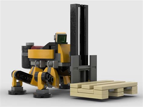 Lego Moc Robotic Forklift By Rovivruselos Rebrickable Build With Lego